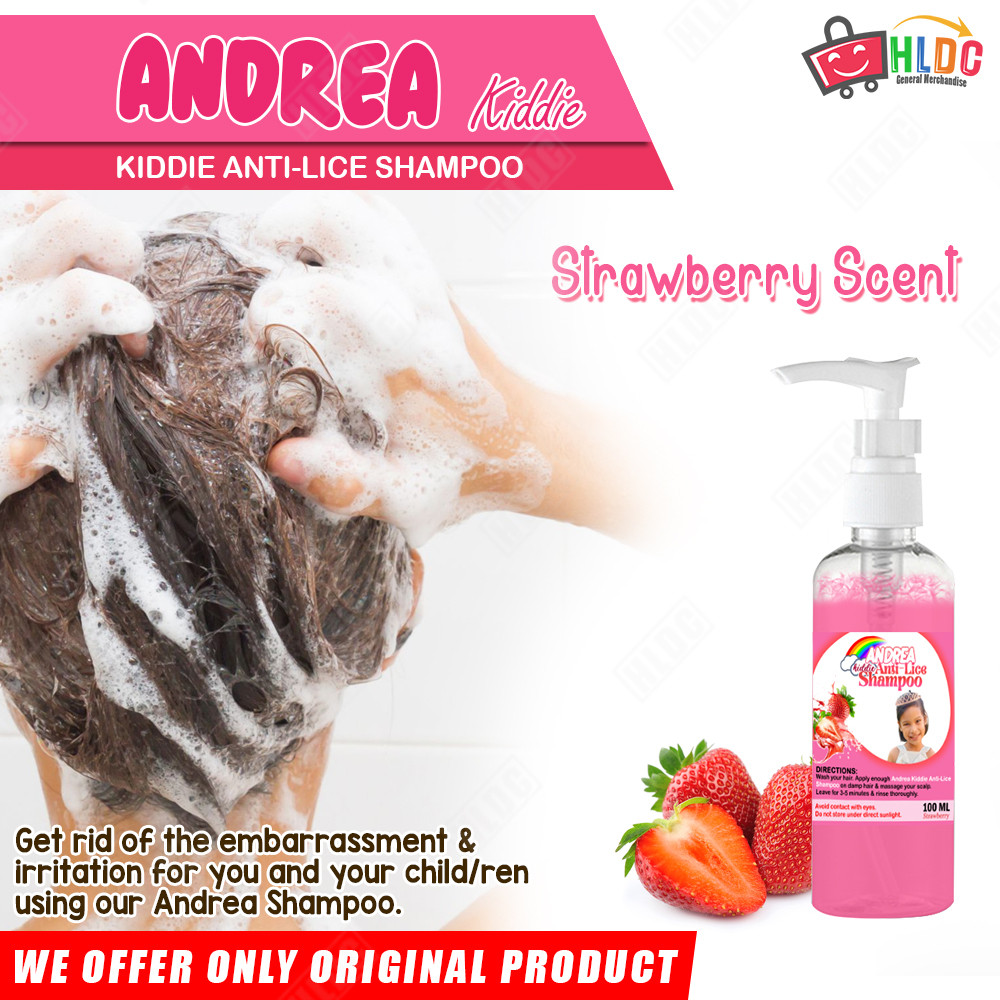 Andrea Anti-Lice Kiddie Shampoo Strawberry 100ml ( PANG ALIS KUTO AT ...