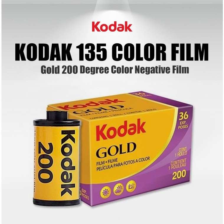 KODAK GOLD 200 135 35mm Color Negative Film C41 PROCESS MVP CAMERA ...