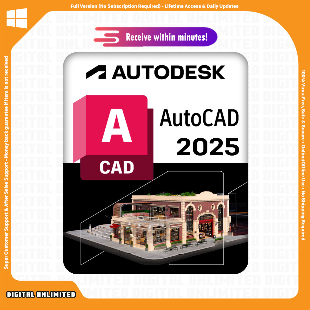 [Lifetime] Autodesk AutoCAD 2025 Latest for Windows OS | Shopee Philippines