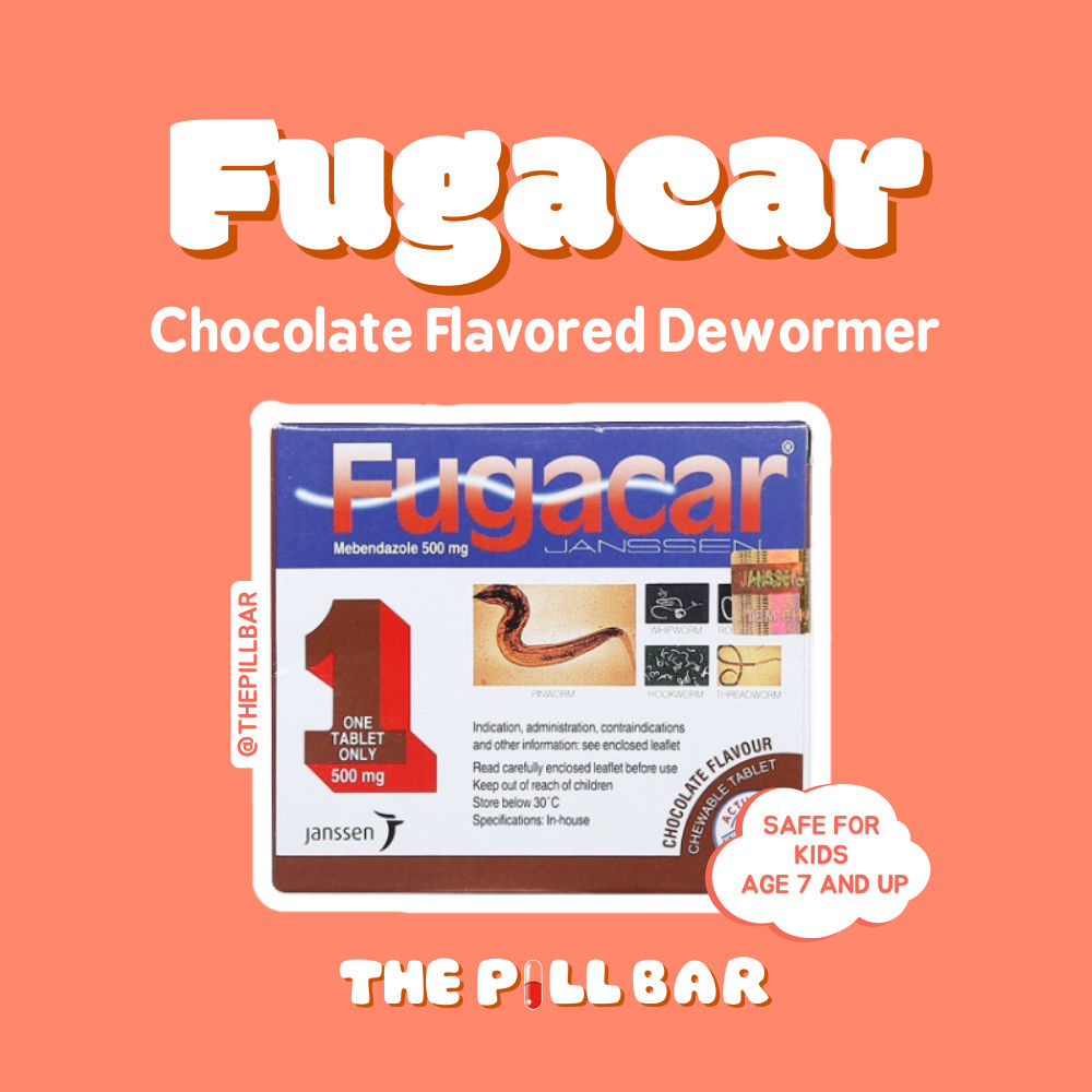 Fugacar Chewable Tablet Chocolate Flavor - Dewormer for Roundworms ...