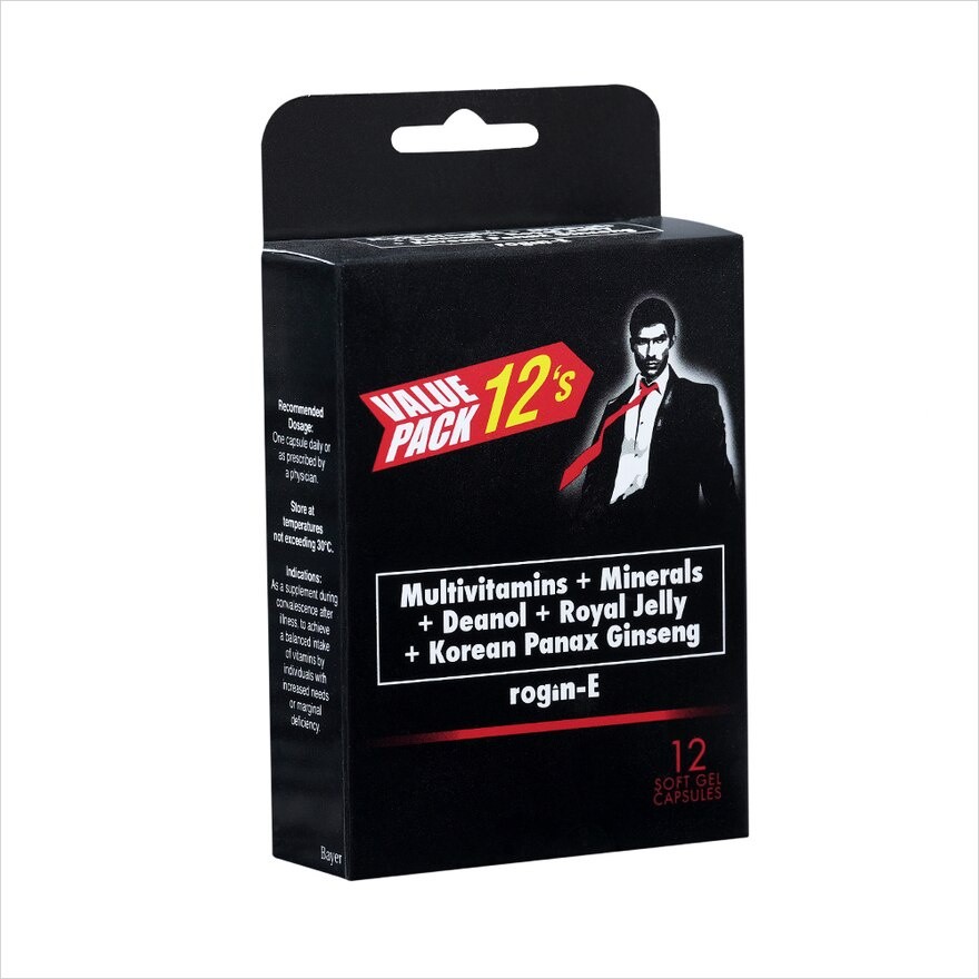ROGIN E Multivitamins + Minerals + Deanol + Royal Jelly + Korean Panax ...