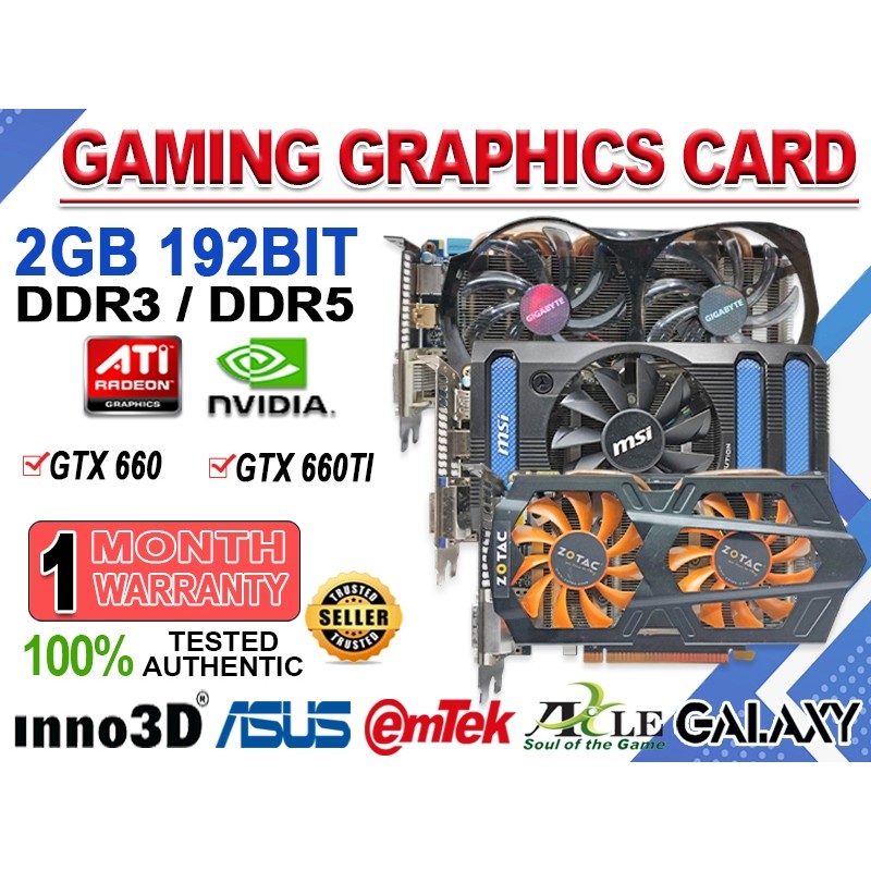GAMING GRAPHICS CARD: 2GB 192BIT DDR5 HIGH PERFORMANCE AND ORIGINAL ...