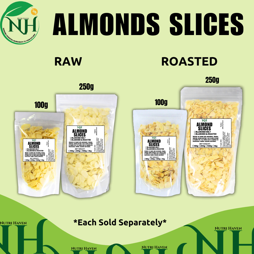 SLICED ALMONDS BLANCHED & BLANCHED ROASTED (Almond flakes) small sizes ...