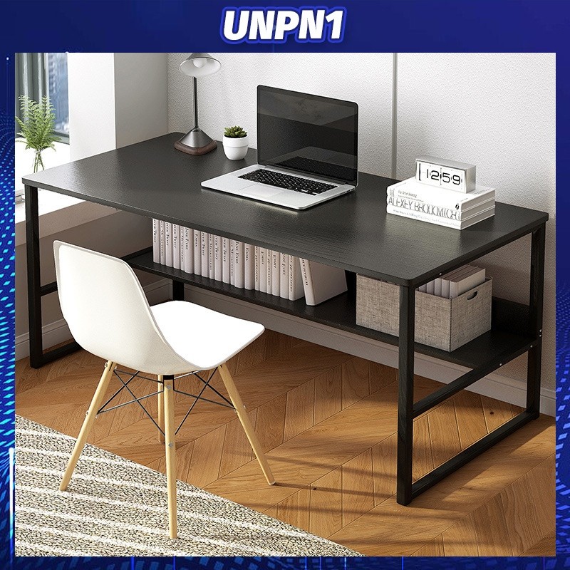 Study Table Double Layer Student Table Study Desk Table Modern Writing ...