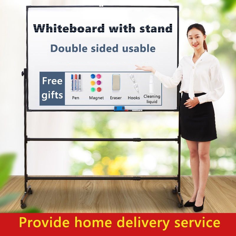 Big White Board With Stand Magnetic White Board Marker With Eraser ...