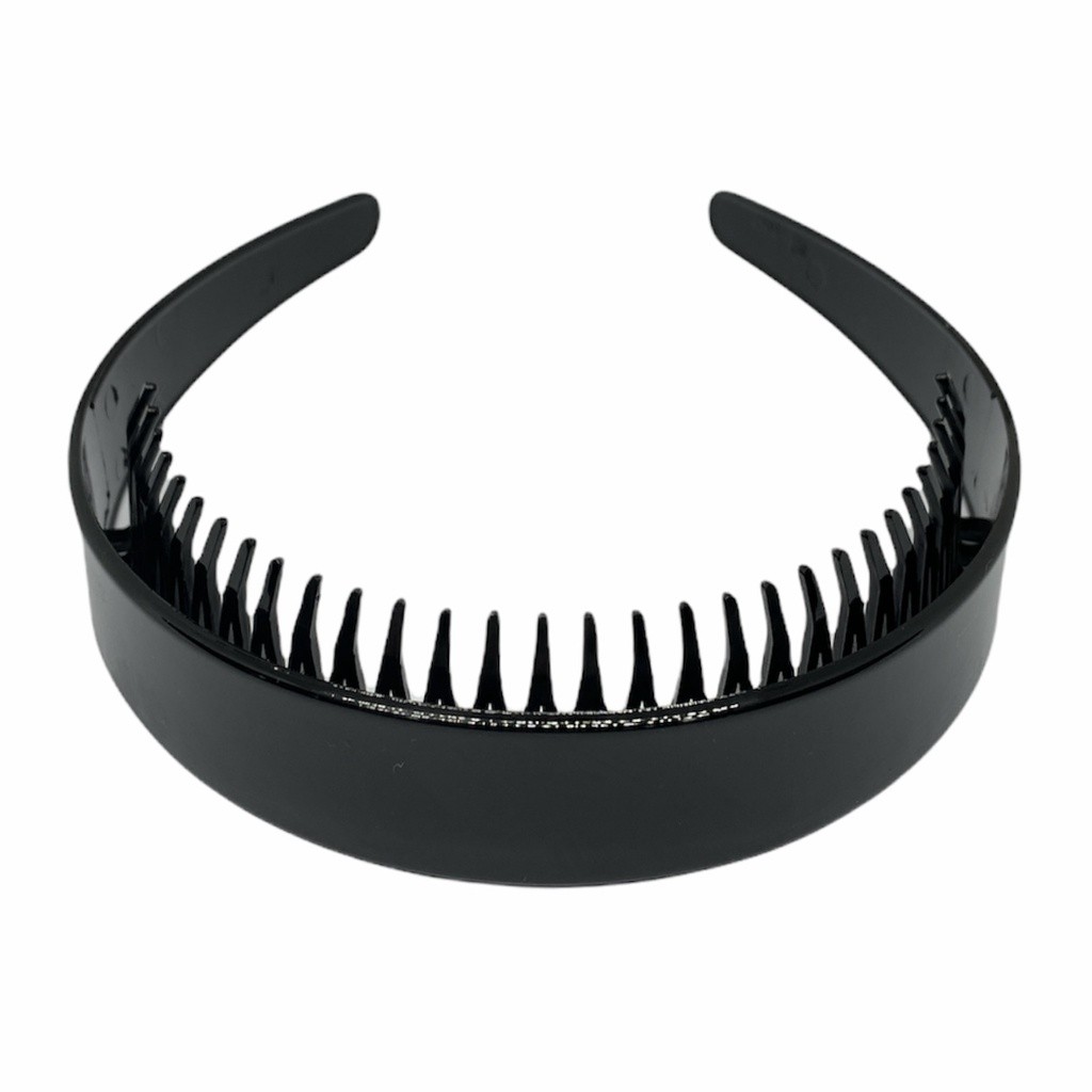 HAIRSTORY Y4047 France Plain Multi Color Wide Headband with Teeth ...
