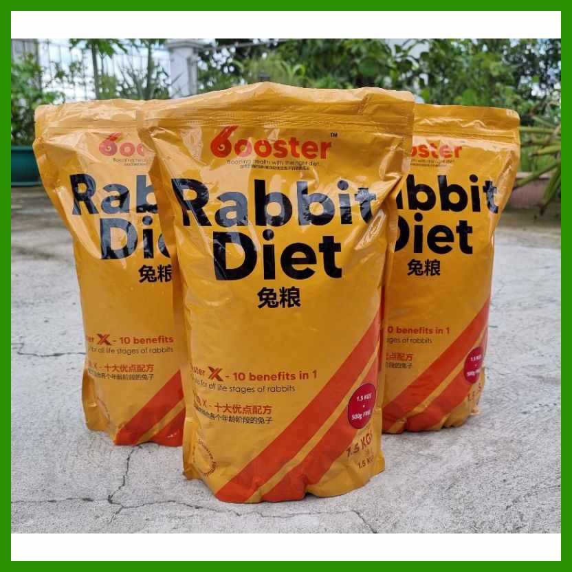 Timothy Based Rabbit Pellets (Booster X Rabbit Diet) 1kg or 1.8kg ...
