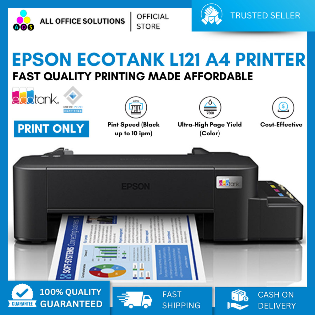 Epson L121 Ink Tank Printer (Upgraded Version of L120) | Shopee Philippines