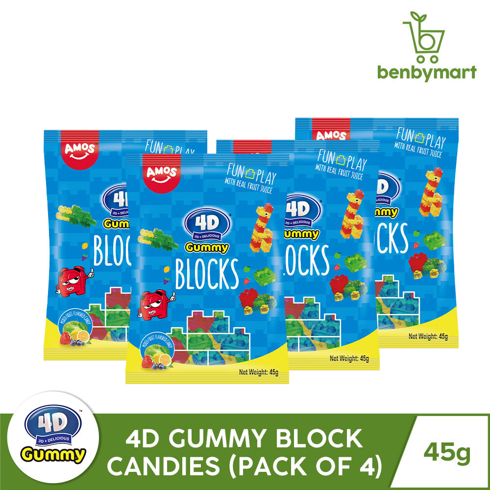 4D Gummy Block 45g x 4 | Shopee Philippines