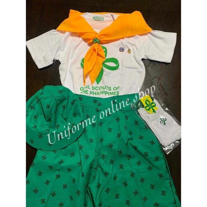GSP Type B Uniforms for Junior Girlscout Grade 4-6 with Original Tshirt ...
