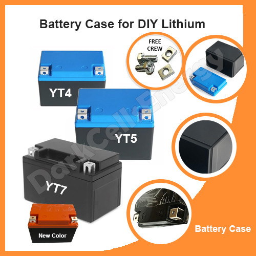 Motorcycle Battery Case YT4 YT5 YT7 for 12V, DIY Battery Case, LiFepo4 ...