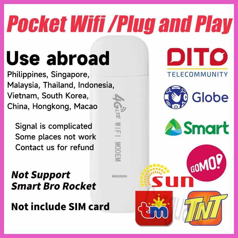 4G(t)USB^bb[Pocket`sE;Wifi&Openline&fit&for&Globe&Smart DITO Gomo Sim Card Wireless | Shopee ...