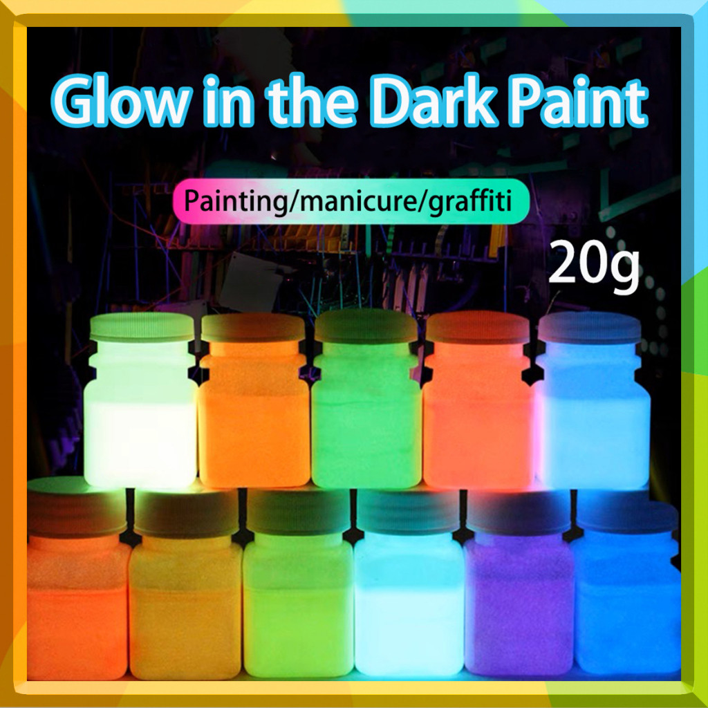 Glow in The Dark Paint,20ml, Acrylic Glow in The Dark Paint Perfect for ...