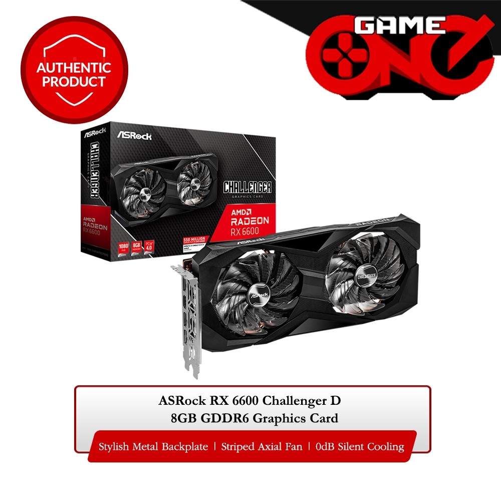 ASRock RX 6600 Challenger D 8GB GDDR6 Graphics Card | Shopee Philippines