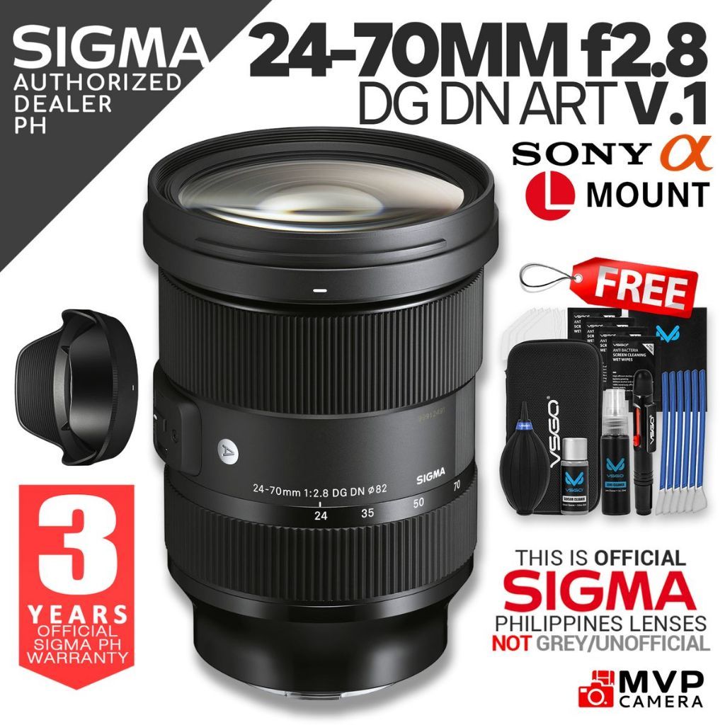 [OFFICIAL 3YR] SIGMA 24-70mm f2.8 DG DN Art Lens MK 1 Version 1 MVP CAMERA | Shopee Philippines