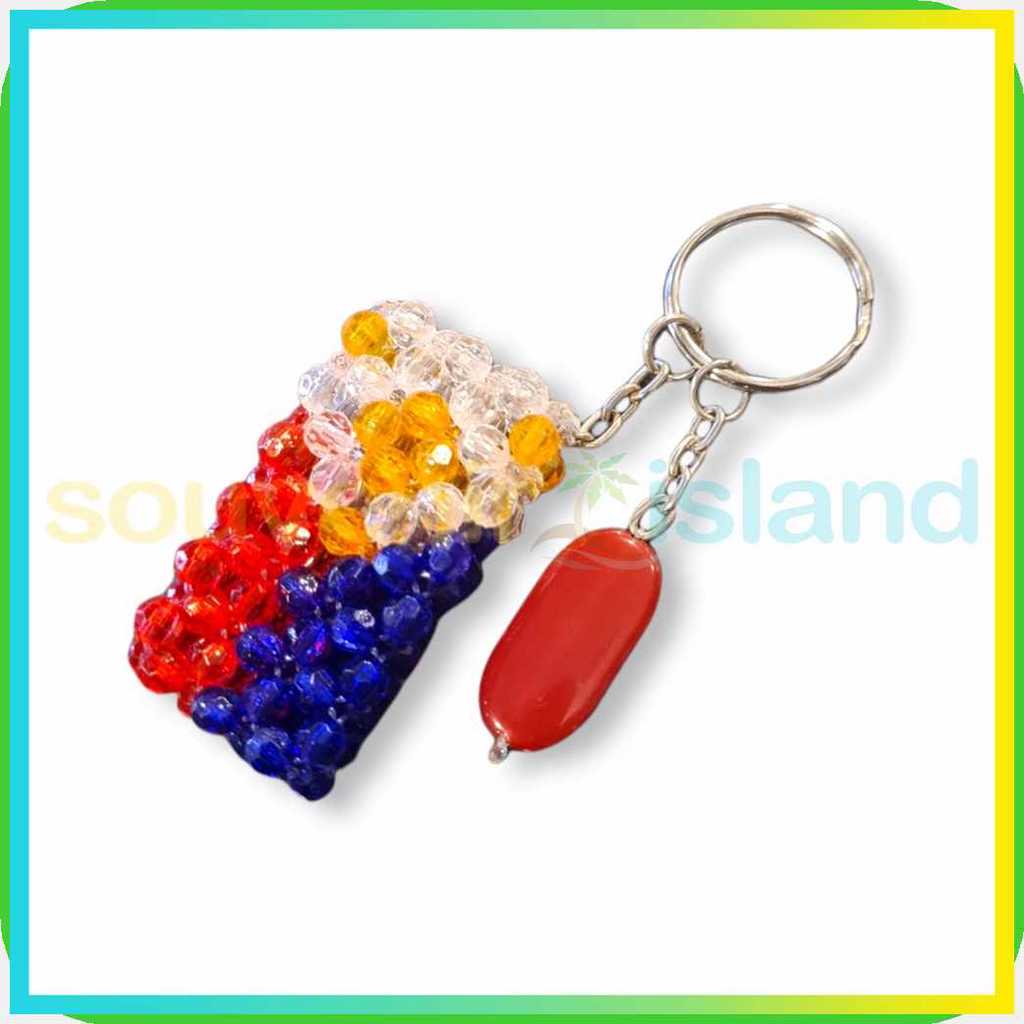 Philippine Flag Beads Keychain Souvenir | Shopee Philippines