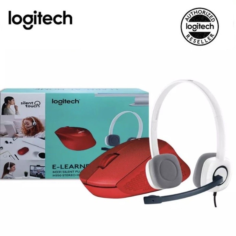 Logitech E-learner Bundle M331 Silent Wireless Mouse and H150 PC ...