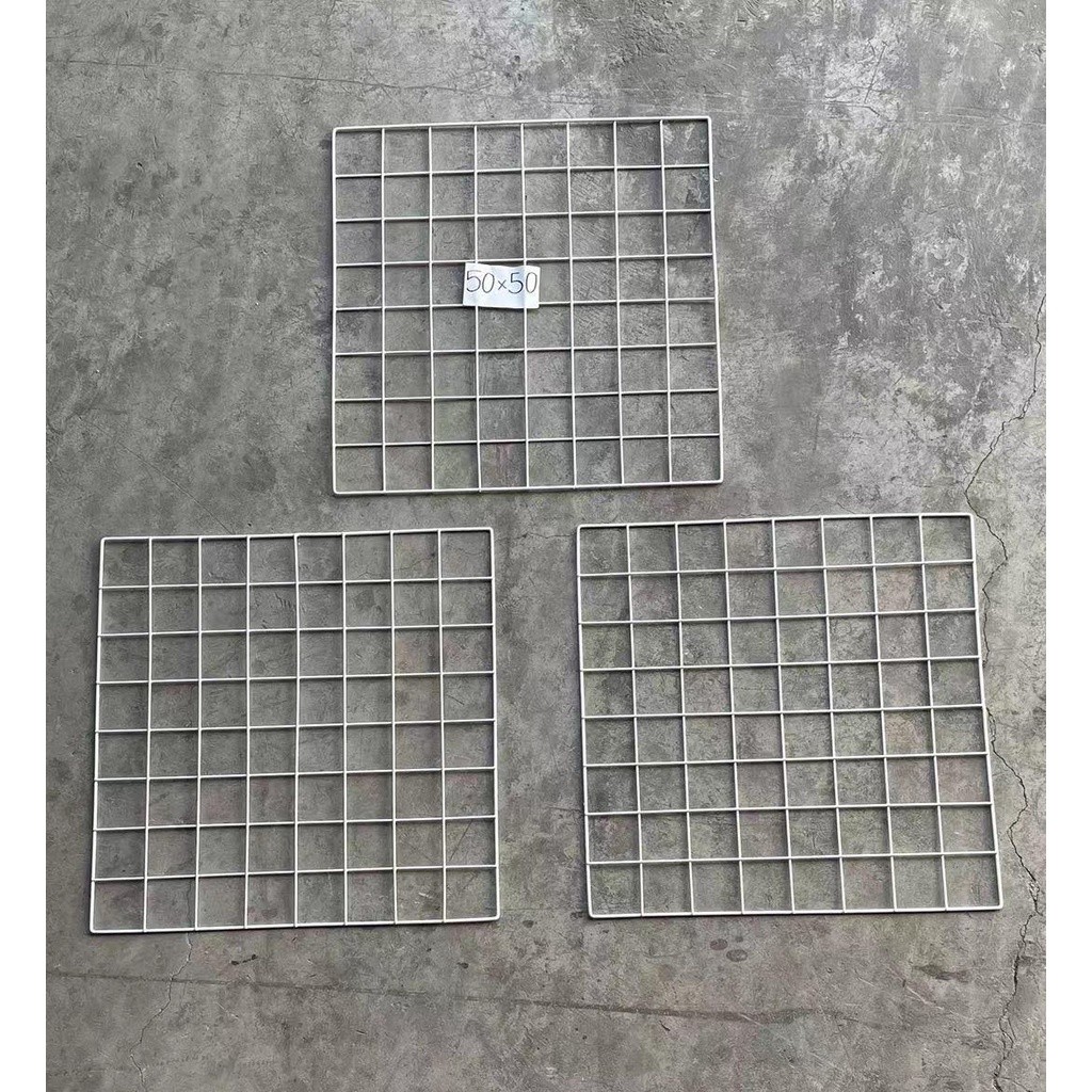 40cm x 40cm/50cm x 50cm Wire Mesh Grid Wall Decor Display for DIY and ...