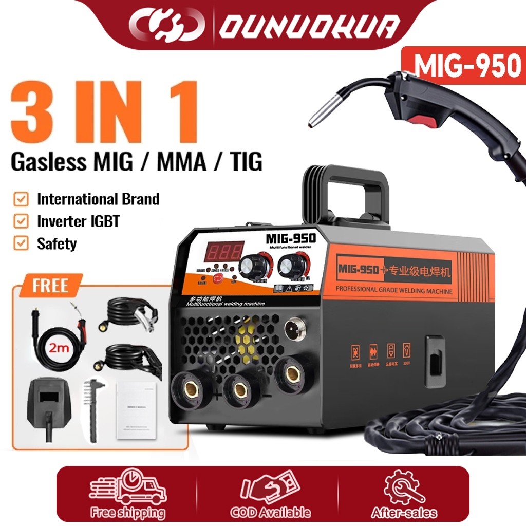 MIG950 Welding Machine Portable Inverter IGBT Gasless Welder MIG&MMA ...