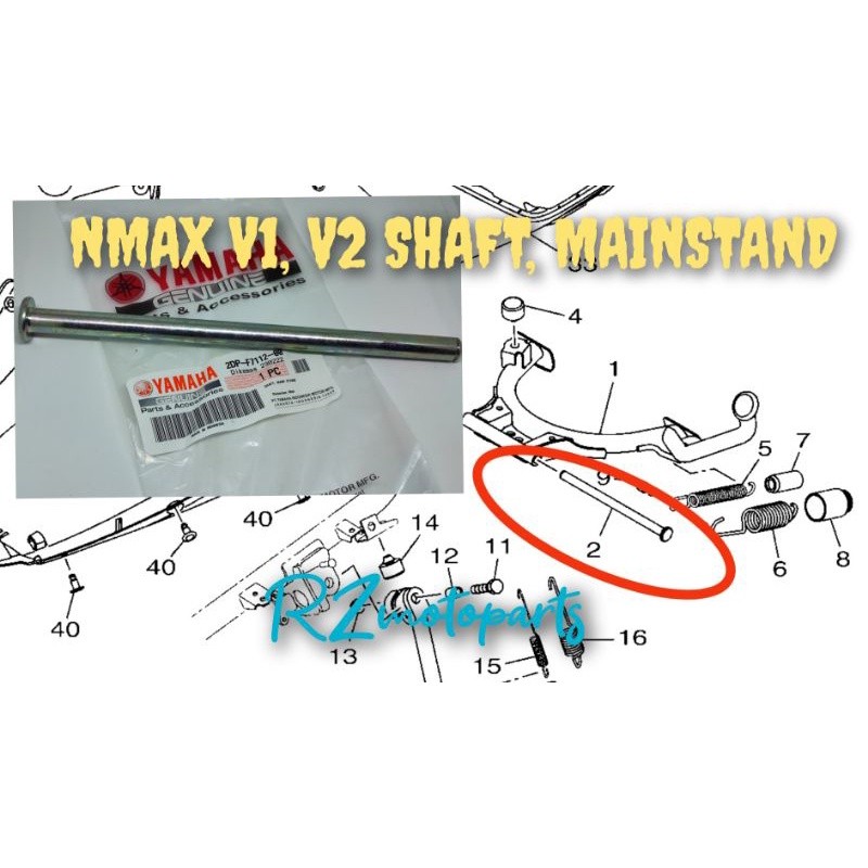 NMAX V1, V2 SHAFT CENTER STAND (EHE SA CENTER STAND) | Shopee Philippines