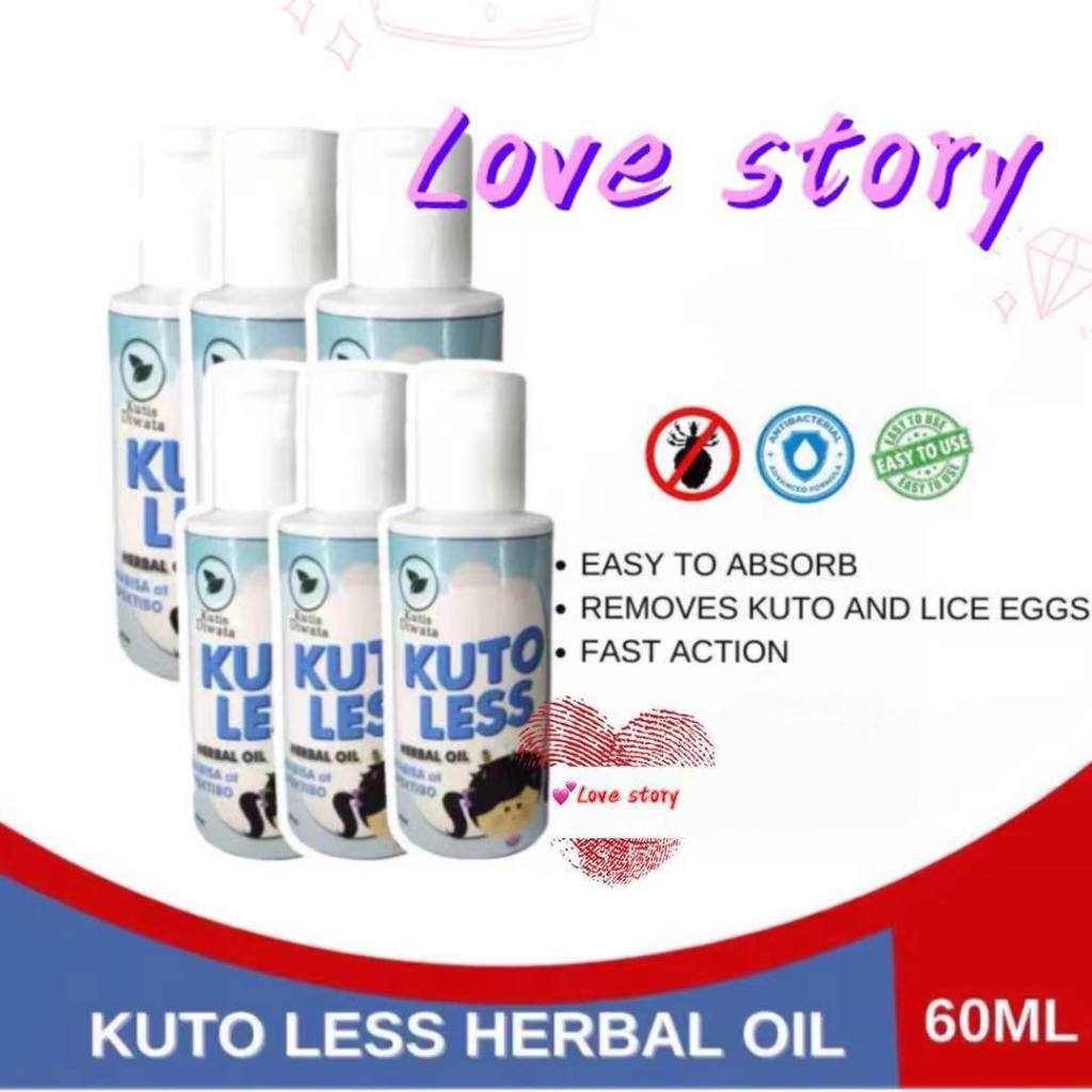 (Set Of 6) Kuto Less Herbal Oil Anti Kuto anti Lice Anti Lisa Remover ...