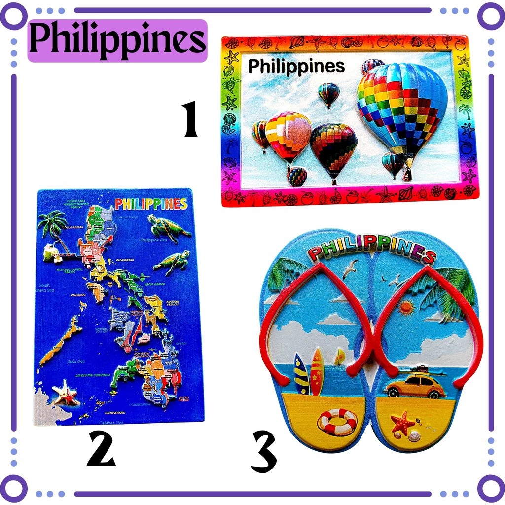 Philippines Fridge Magnet Souvenir Ceramics - SOLD PER PIECE ref magnet ...