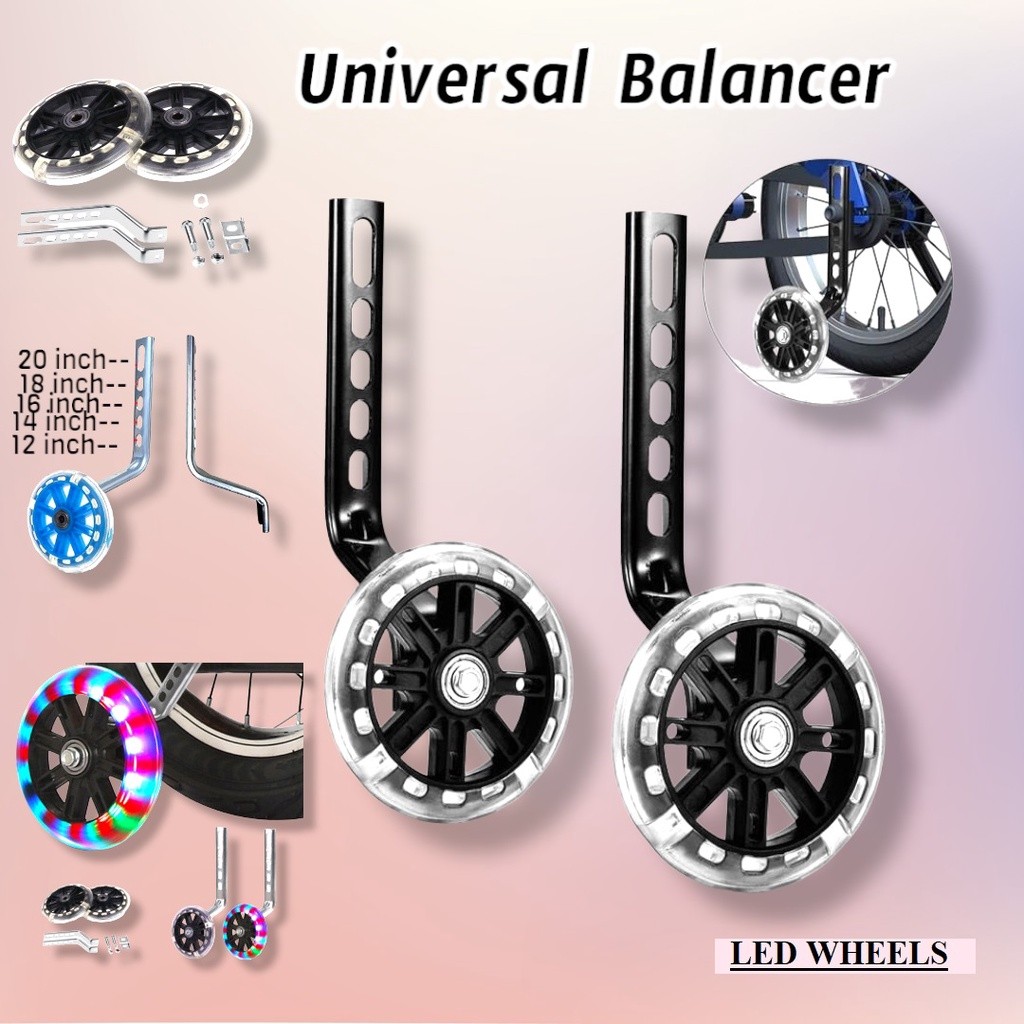 Universal Adjustable Children Bike Balancer Auxiliary Wheel Kids Bike ...