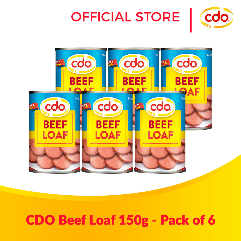 CDO Beef Loaf 150g - Pack of 6 | Shopee Philippines