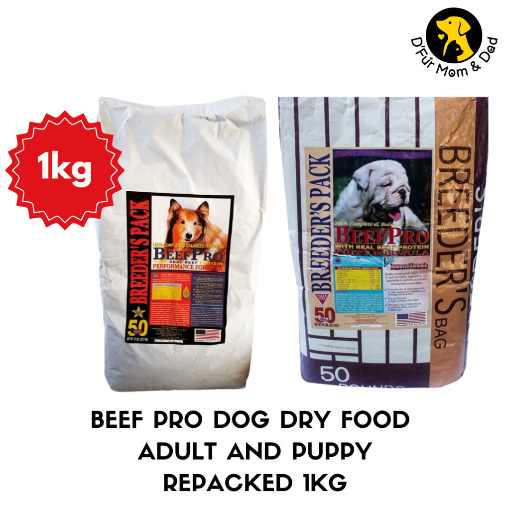 Beef Pro Dog Food Adult and Puppy Repacked 1kg | Shopee Philippines
