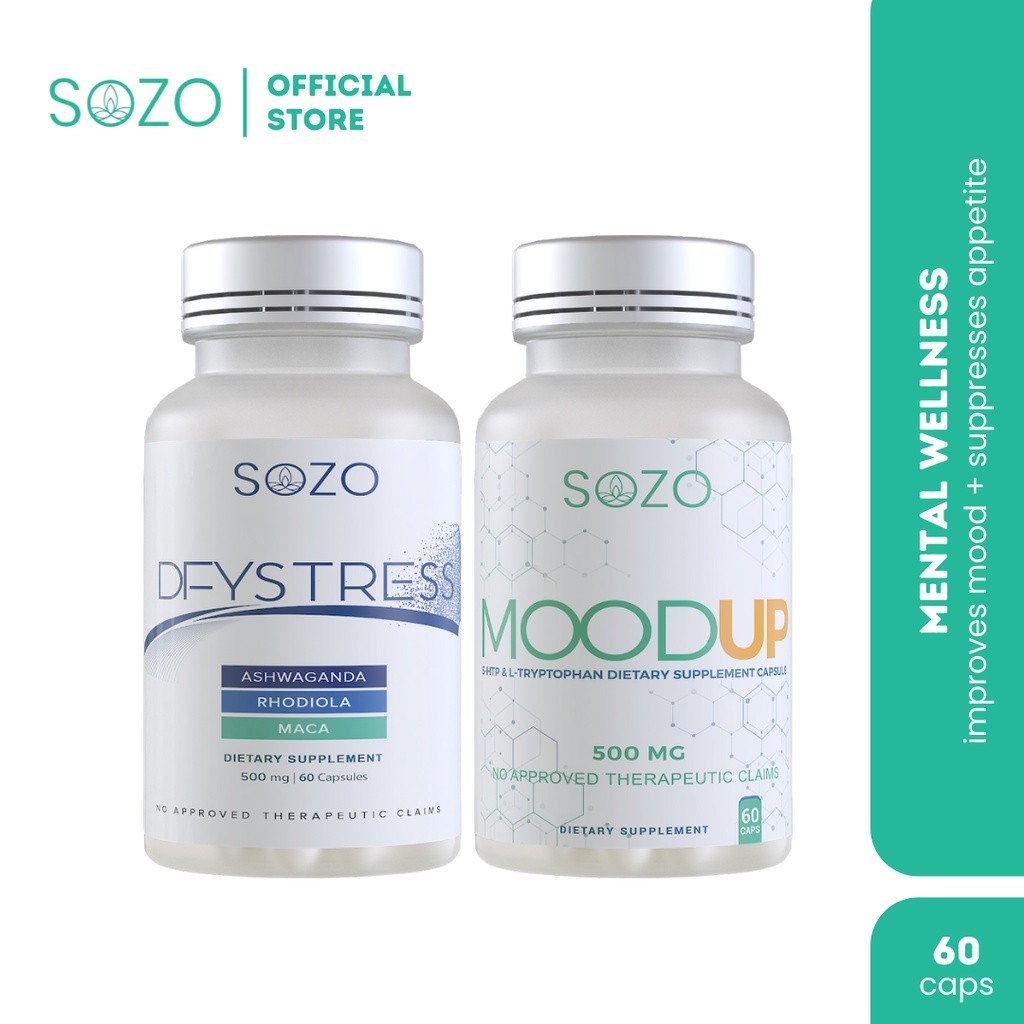 SOZO PH Mood Booster Combo (Dfystress + Mood Up) | Shopee Philippines
