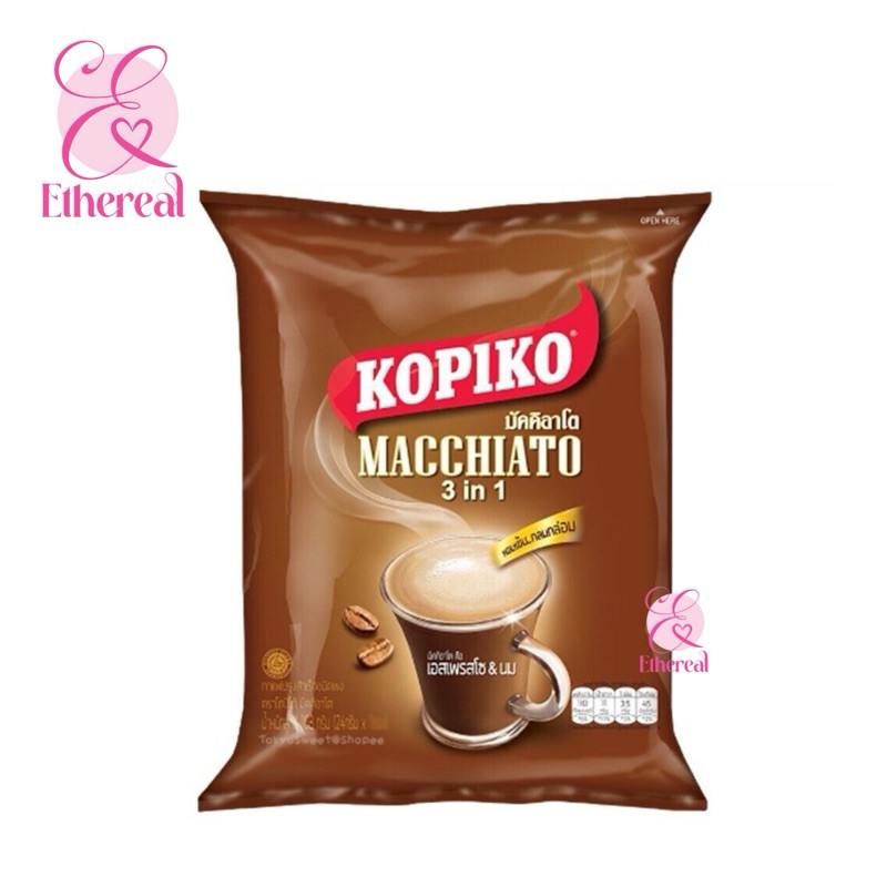 KOPIKO MACCHIATO Instant Coffee Mix 3in1 24sachets | Shopee Philippines
