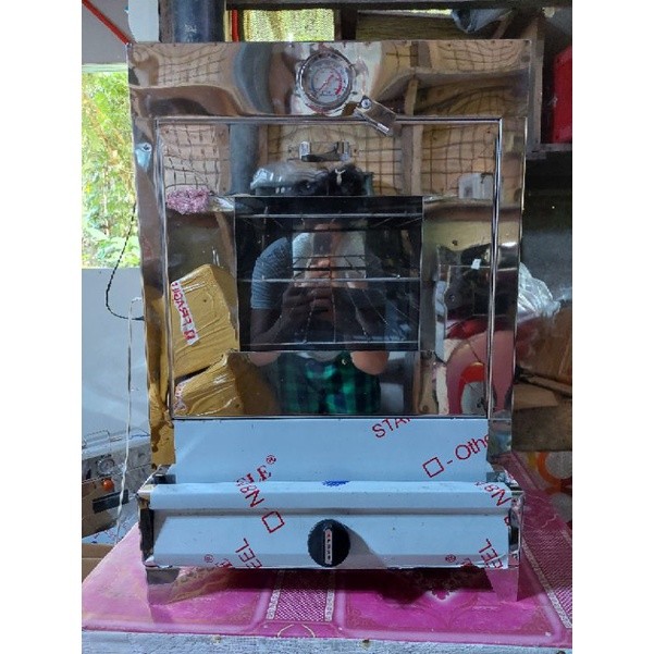 4 layer gas type oven with gauge temperature 14x4 (with burner ...