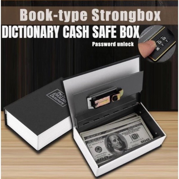CJX.PH Hidden Dictionary Book Safe Box Cash Money Jewelery Metal Steel ...