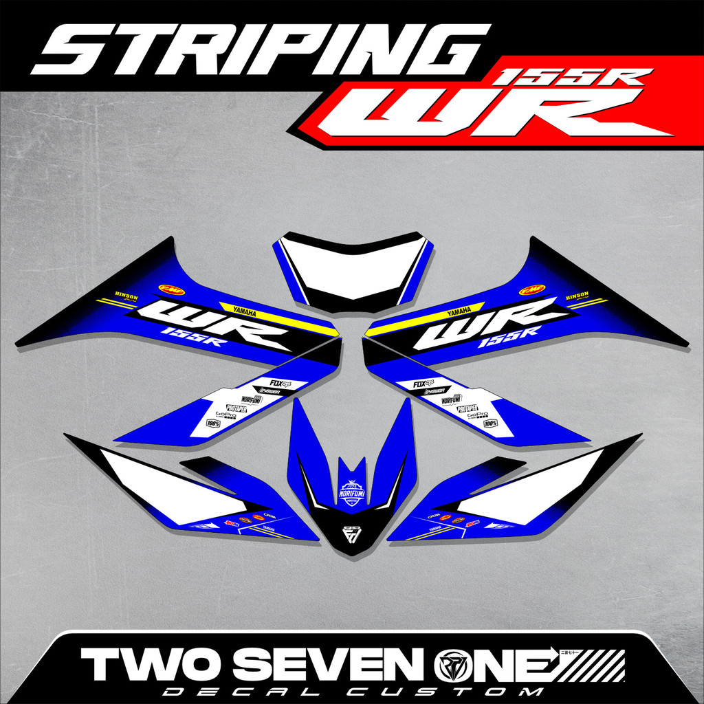 Yamaha WR 155 Striping - List of WR 155 - 12 sticker variations ...
