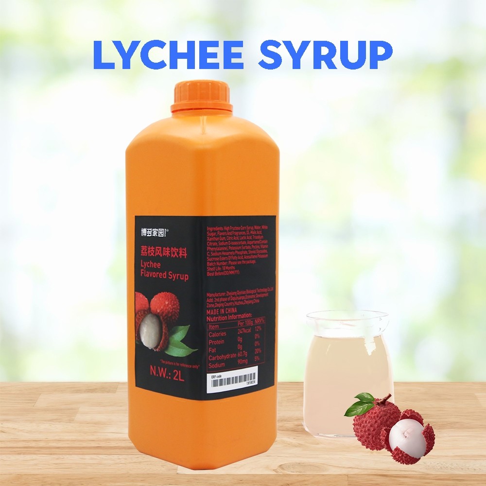 Lychee /Mango/Fructose syrup NO.2 2L syrup /fruit syrup /for Milk Tea ...