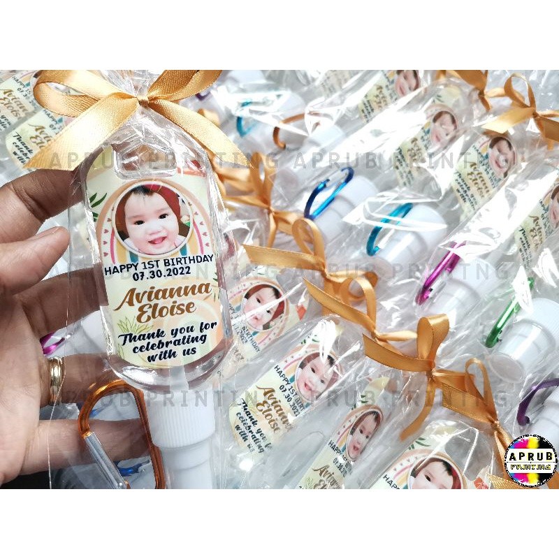 PERSONALIZED Alcospray Free Layout Souvenir Giveaways Christening ...