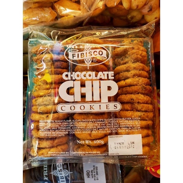 Chocolate Chip Cookies by Fibisco 400g | Shopee Philippines