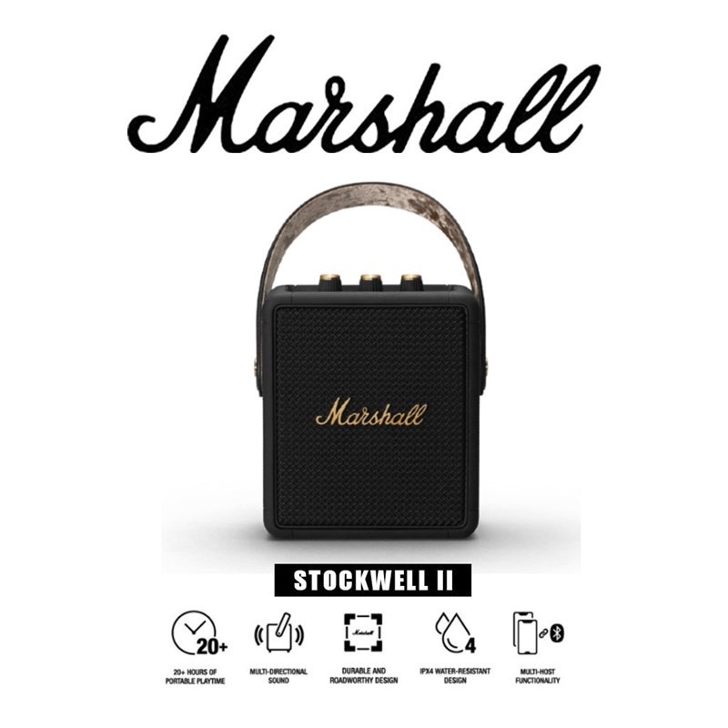Marshall Stockwell II Stockwell 2 Wireless Bluetooth Speaker Portable ...