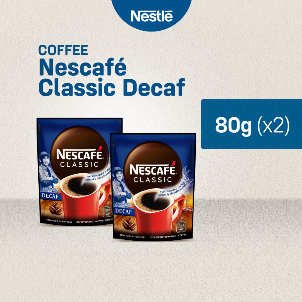 Nescafe Classic Decaf Instant Coffee 80g - Pack of 2 | Shopee Philippines
