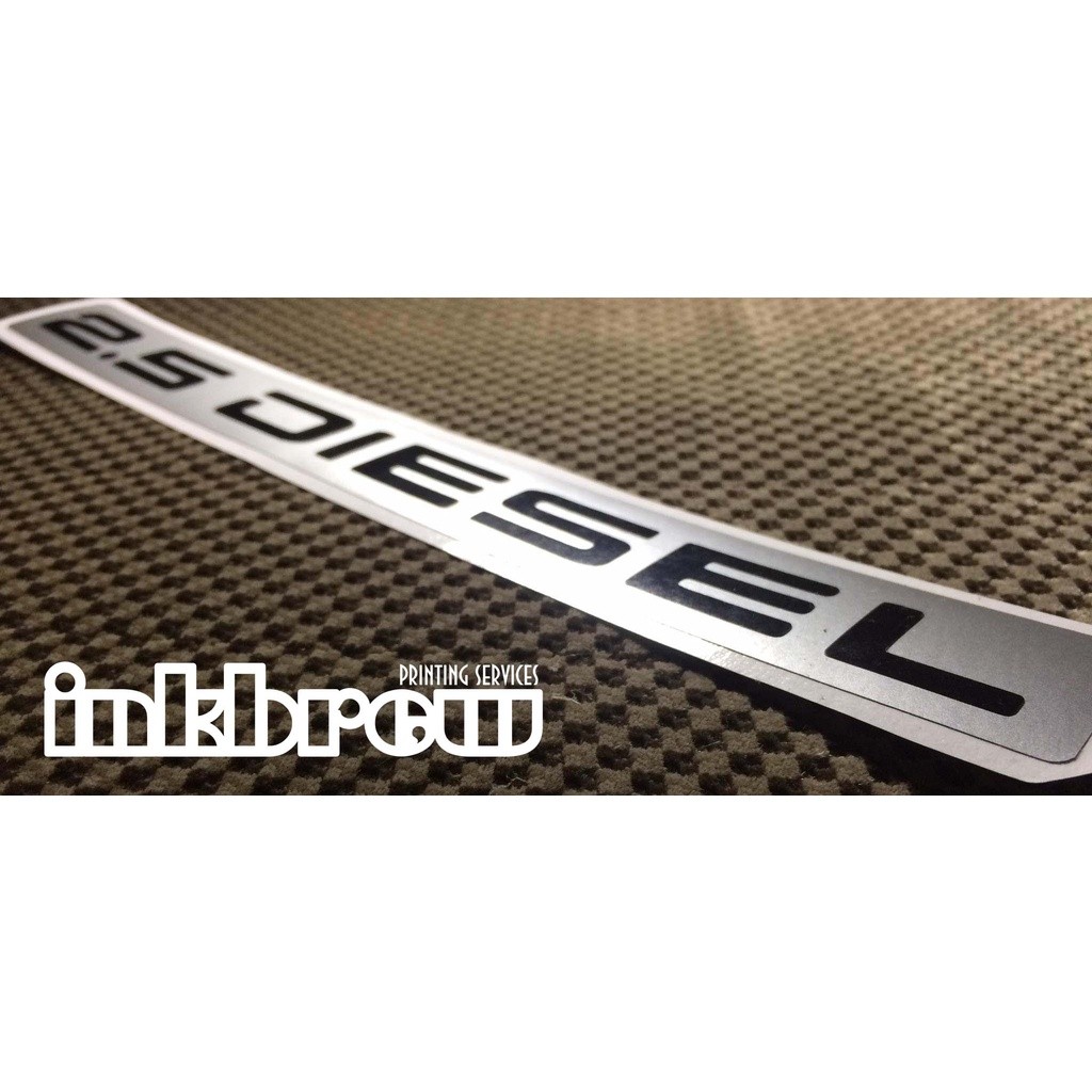 2.5 DIESEL Decal for Mitsubishi L300 Versa Van, L200 Pickup | Shopee ...