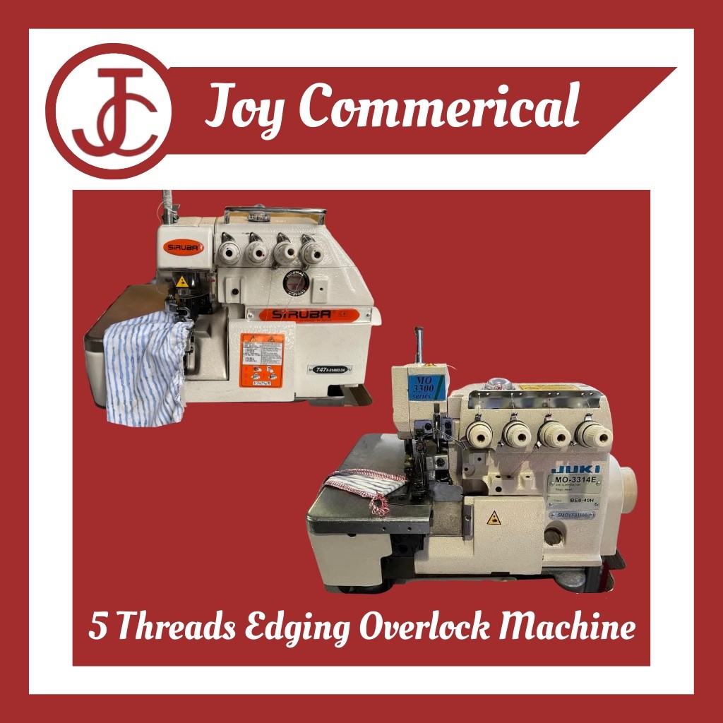 Juki / Siruba 5 Threads Overlock Edging Edger Machine Brandnew & Semi ...