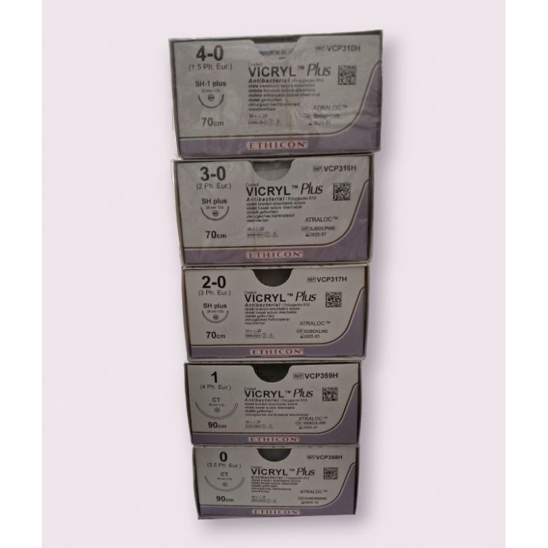 VICRYL sutures ETHICON (4-0, 3-0, 2-0, 1, 0) sold per 1pc | Shopee ...