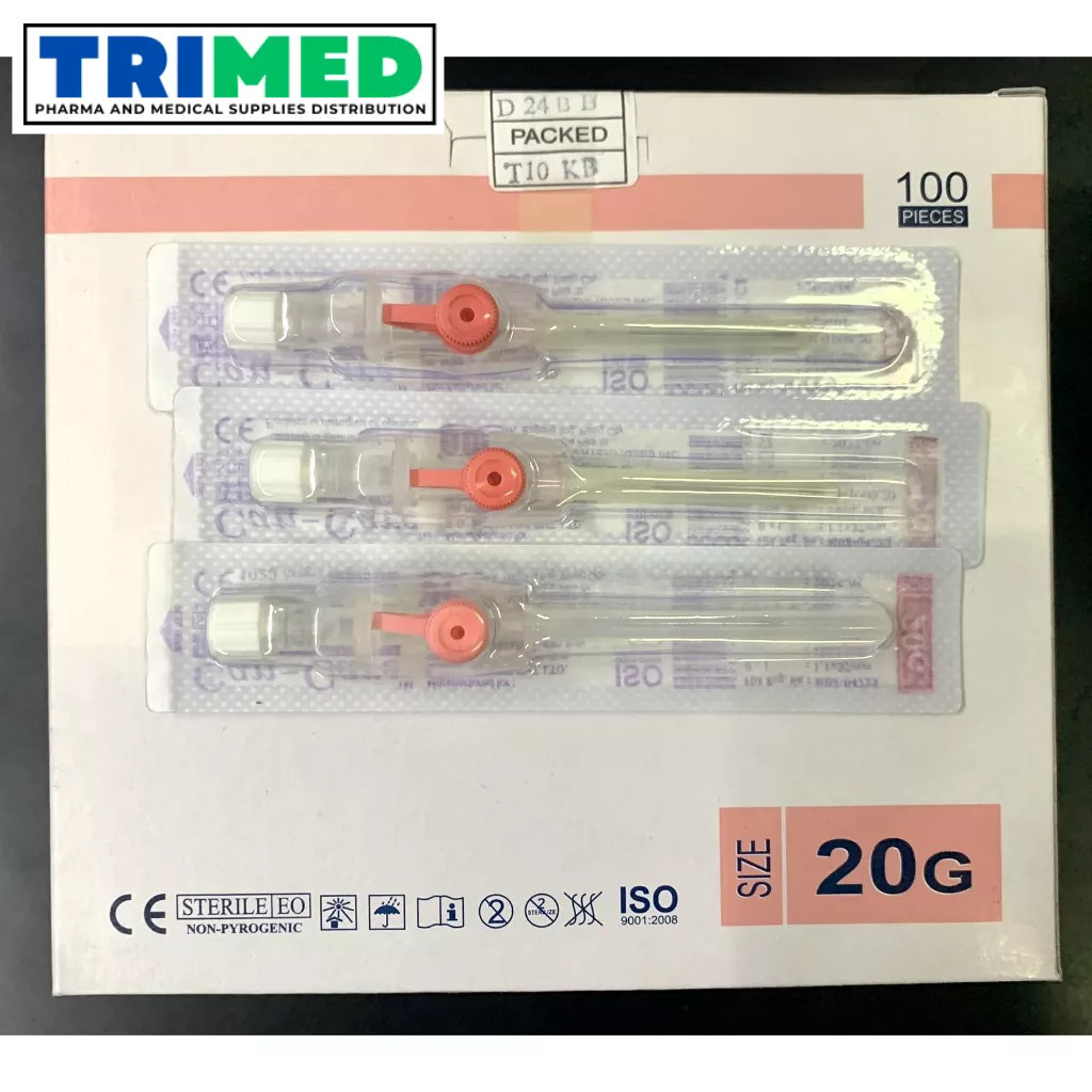 IV Cannula / Catheter with Injection Valve (Can-Care / Primaflon) -18G ...
