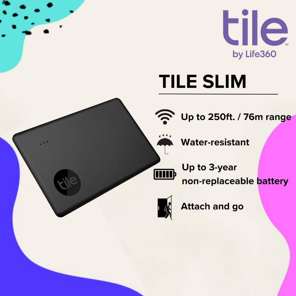 Tile Slim, The thin tracker for wallets and narrow spaces, works in IOS ...