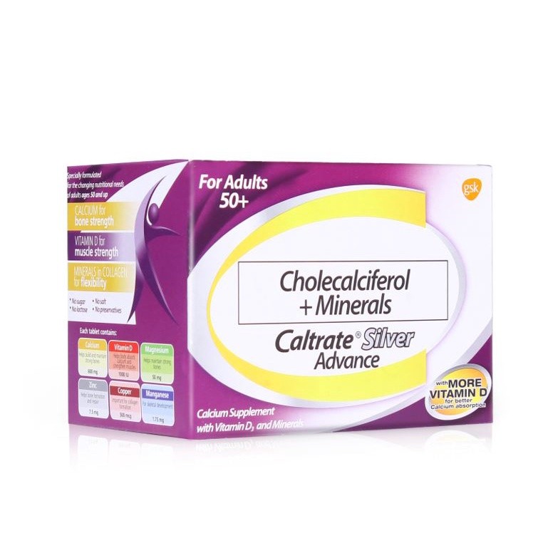 CALTRATE PLUS Calcium + Vitamin D3 + Minerals 500-D 1 Tablet | Shopee ...