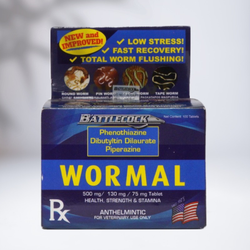 Wormal Tablets Battlecock for Gamefowl Sabong Poultry Manok Chicken ...