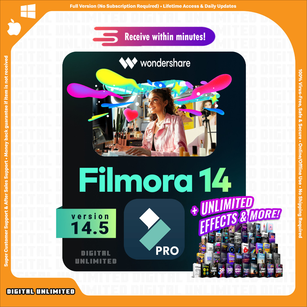 [Lifetime] Wondershare Filmora 14 (2025) Latest for Windows & Mac OS ...