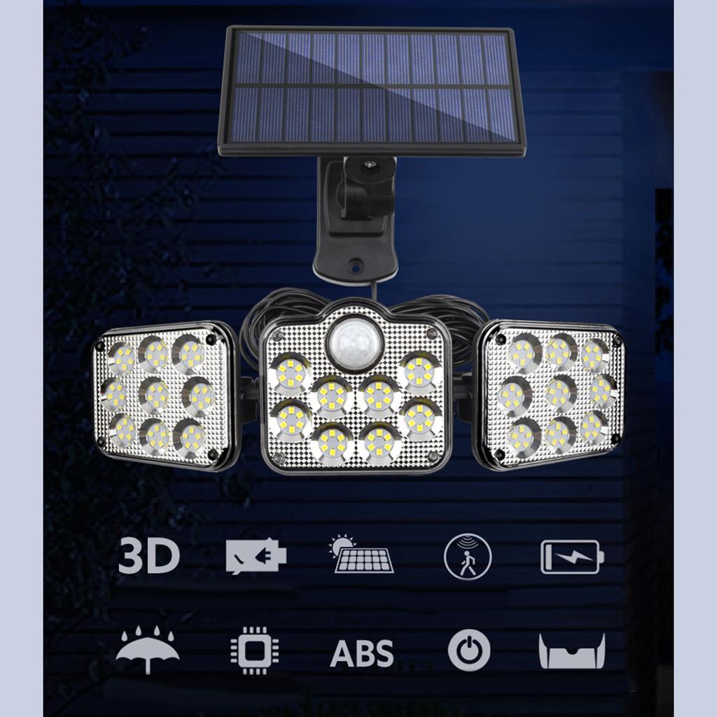 [PH1023] Solar Powered Motion Sensor Spotlight Light Garden Pathway ...