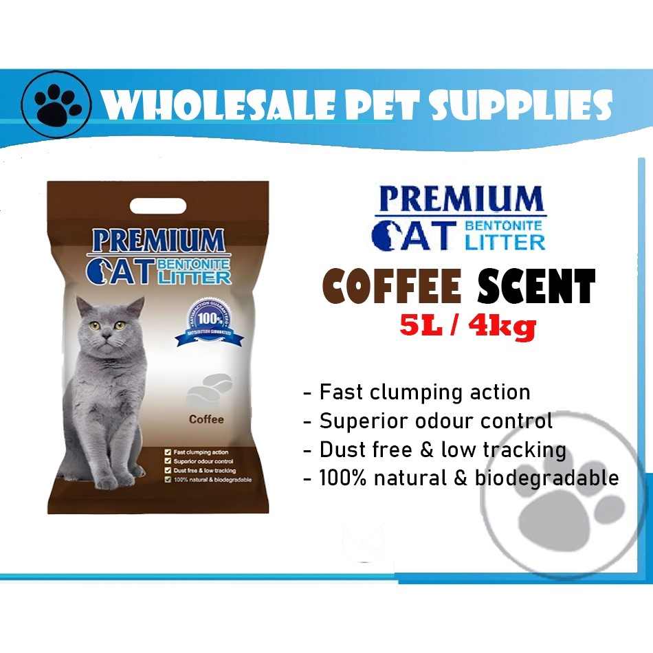 Premium Bentonite Cat Litter - COFFEE Scent 5L | Shopee Philippines