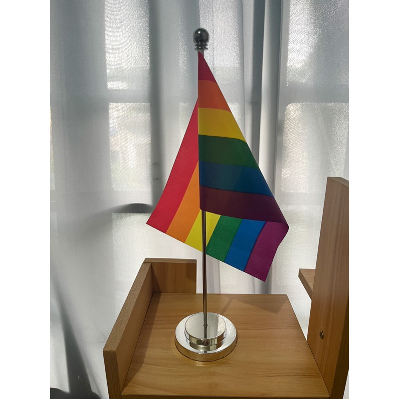 Desk Pride Flag (Rainbow, Progress, Bi, Trans, Ace, Les, Enby, Demiboy ...